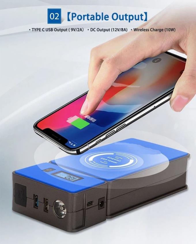 W003 Jump Starter Power Packs 600A 12V Car Emergency Power Bank